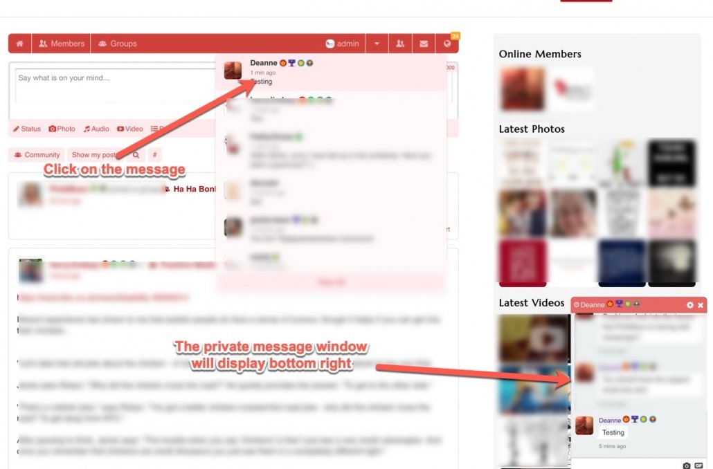 How To Use Private Messenger - Impact Mental Health